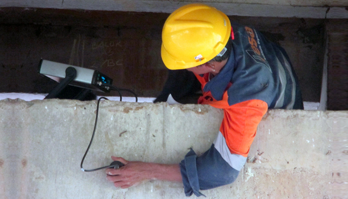 Ultrasonic Pulse Velocity Test